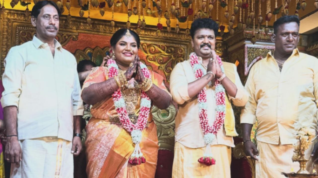 Indraja Shankar : పెళ్లిపీటలు ఎక్కిన 'బిగిల్' పోచమ్మ.. డైరెక్టర్‌తో ...